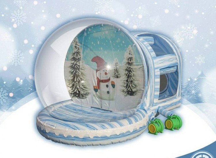 Inflatable Human Snow Globe without snowfall - AZbouncePro.com